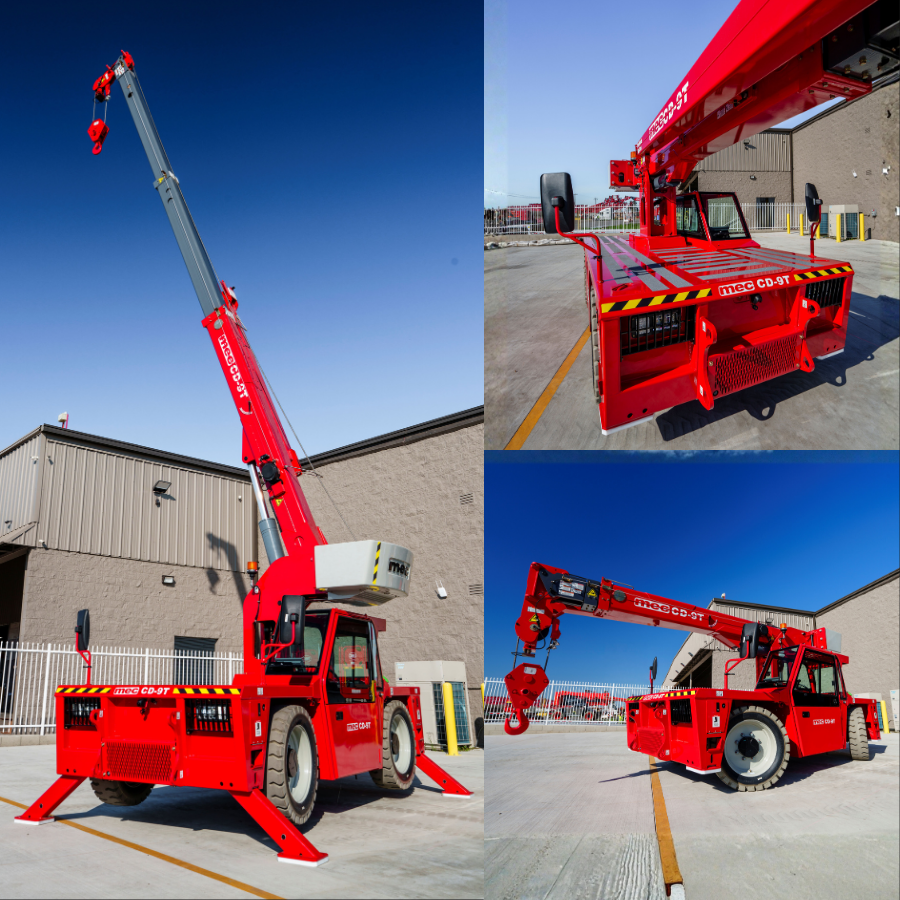 MEC® Expands into Cranes with 9-Ton Carry-Deck that Enhances Visibility ...